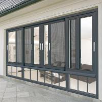 China Bedroom Aluminum Window with Superior Sliding Glass and Stainless Steel Screen Netting for sale