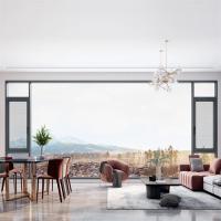 China Modern Design Superior Aluminum Casement Glass Windows With SKATE Original Hardware for sale