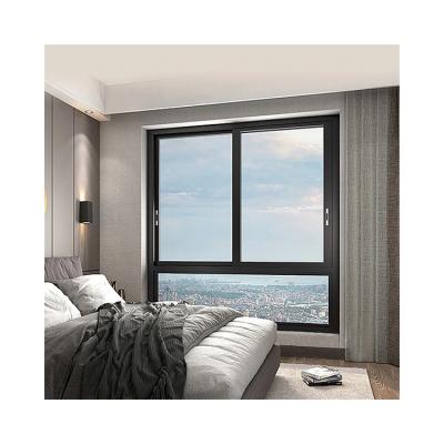 China 1.6mm Aluminum Thermal Break Sliding Glass Window for Soundproofing and Energy Saving for sale