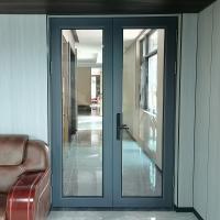 China Thermal Break Aluminum French Style Casement Door With Triplex Glass Upgrade for sale