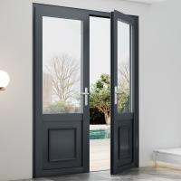 China Thermal Break Aluminum French Style Casement Door With Triplex Glass Upgrade for sale