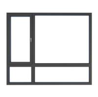China Upgradeable Triplex Glass Casement Aluminum Windows for Thermal Break Villa House for sale