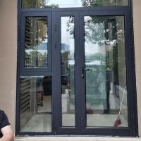 China Stainless Steel Screen Netting Custom Design Thermal Break Aluminum Casement Glass Doors for sale