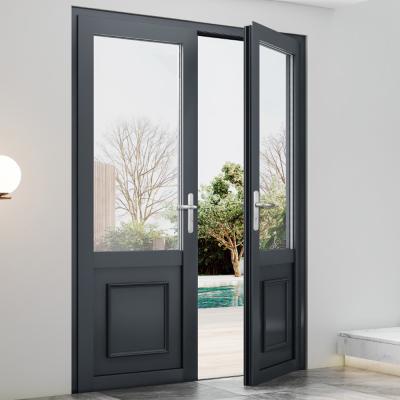 China Customized Design Aluminum French Casement Glass Door for Advanced Production Facility for sale