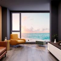 China Broken Bridge Aluminum Casement Glass Windows Directly Supply for Soundproof Bedroom for sale