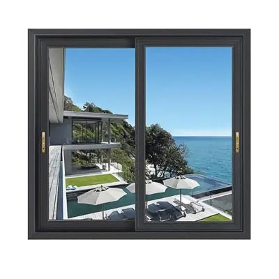 China Soundproof Aluminum Sliding Windows with Modern Design and Customized Design for sale