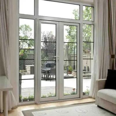 China Custom Design Villa French Glass Door with Optional Colour and 35dB Sound Insulation for sale