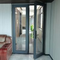China Custom Design Villa French Glass Door with Optional Colour and 35dB Sound Insulation for sale