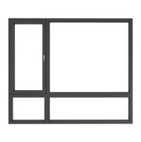 China Bedroom Aluminum Windows with Mosquito Mesh Hanging Curtain Type from Window Dealer for sale
