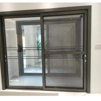 China SKATE Aluminium Narrow Frame Glass Double Sliding Doors With Rolling Pull Opening Method for sale
