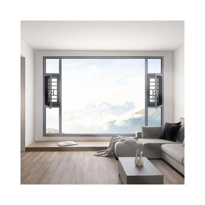 China 70S R D Design Luxury Villa Aluminium Tilt And Turn Window with Triplex Glass Upgrade for sale