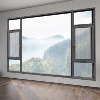 China 70S R D Design Luxury Villa Aluminium Tilt And Turn Window with Triplex Glass Upgrade for sale