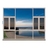 China Stainless Steel Security Mesh Screen Glass Sliding Window with Horizontal Opening for sale
