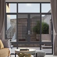 China Stainless Steel Security Mesh Screen Glass Sliding Window with Horizontal Opening for sale