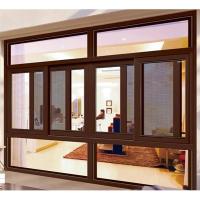 China Stainless Steel Security Mesh Screen Glass Sliding Window with Horizontal Opening for sale