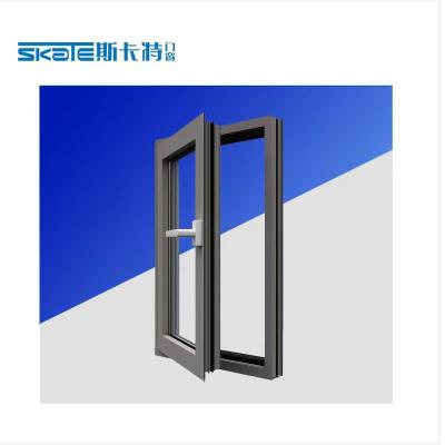China Hanging Curtain Type Custom Design Aluminum Casement Window with 1.4mm Wall Thickness for sale