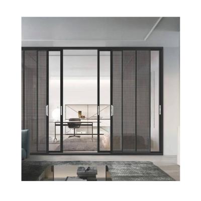 China Ultra Narrow Frame Aluminium Sliding Doors With Heat Insulation Coefficient K Value ≤2.1 for sale