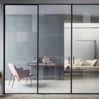 China Ultra Narrow Frame Aluminium Sliding Doors With Heat Insulation Coefficient K Value ≤2.1 for sale