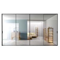 China European Commercial Aluminum Sliding Door with Stainless Steel Screen Netting for sale