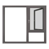China Optional Colour Villa Casement Windows Swing Open Style Aluminum French Glass Window for sale
