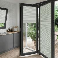 China Aluminum Waterproof Bi-Fold Doors For Building With ≤2.1 Heat Insulation Coefficient for sale
