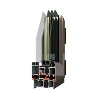 China Customized Design Soundproof Black Sliding Windows with 1.4mm Aluminum Wall Thickness for sale