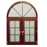 China Custom Design Louver Curtain Type French Aluminium Window with Arch Door and Window for sale