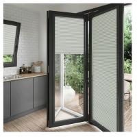 China Upgrade To Triplex Glass Modern Design Bi-Fold Doors With Aluminium Alloy for sale