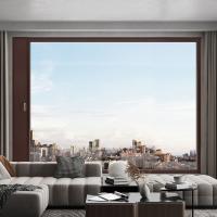 China 35dB Sound Insulation Modern Design French Glass Casement Windows for Villa House for sale