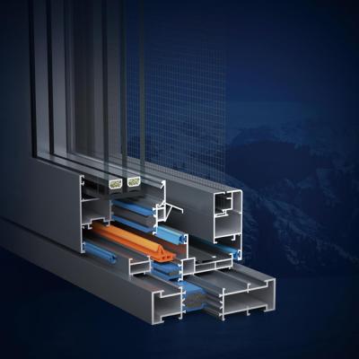 China Stainless Steel Screen Netting Thermal Break Sliding Window for Thermal Insulation for sale