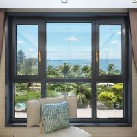 China Stainless Steel Screen Netting Broken Bridge Aluminum Casement Windows for Living Room for sale