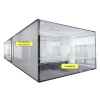 China Global Film Privacy Electric Aluminium Smart Switchable Sliding Glass Doors Rolling Pull for sale