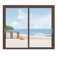China 70 Heat Insulation Coefficient Aluminium Sliding Glass Doors for Contemporary Design for sale