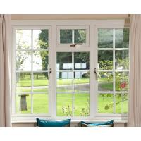 China Swing Open Style Windproof Hurricane Impact Glass UPVC PVC Casement Window Durability for sale