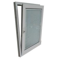 China Swing Open Style Windproof Hurricane Impact Glass UPVC PVC Casement Window Durability for sale
