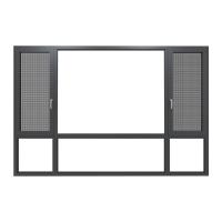 China Bedroom Aluminum Double Glazed Soundproof Casement Windows for Hanging Curtains Design for sale