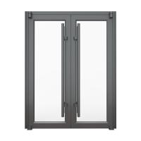 China Upgrade Your Space with Simple and Sound Insulation Aluminium Double Glass Spring Door for sale