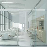 China Finished Surface Thermal Break Aluminium Frameless Glass Door for Durable Performance for sale