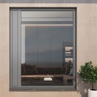 China Water Tightness Level 6 SKATE 75 Casement Window with French Glass and Aluminum Frame for sale