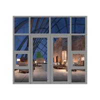 China Modern Design Style Aluminium Commercial Spring Door for Energy Saving and Durability for sale