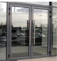 China Modern Design Style Aluminium Commercial Spring Door for Energy Saving and Durability for sale