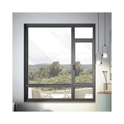 China Custom Design Villa French Glass Windows with 35dB Sound Insulation and 14 Sealing Layers for sale