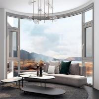 China Custom Design Villa French Glass Windows with 35dB Sound Insulation and 14 Sealing Layers for sale