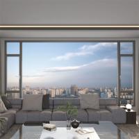 China Custom Design Villa French Glass Windows with 35dB Sound Insulation and 14 Sealing Layers for sale