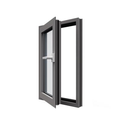 China Australian Standard Aluminum Insulated Thermal Broken Casement Window with Screen Netting for sale