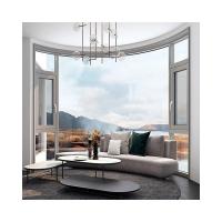 China Superior Aluminum Casement Glass Windows with 14 Sealing Layers and Triplex Glass Option for sale