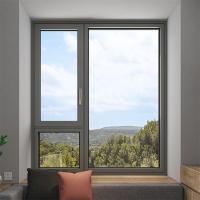 China Superior Aluminum Casement Glass Windows with 14 Sealing Layers and Triplex Glass Option for sale