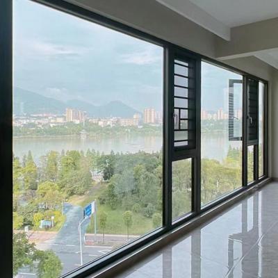 China 1.8mm Wall Thickness Aluminum Casement Glass Windows for Superior and Customized Size for sale