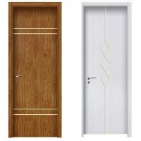 China Stainless Steel Bedroom UPVC PVC Casement Door For Modern Simple Interior for sale