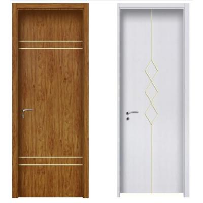 China Stainless Steel Bedroom UPVC PVC Casement Door For Modern Simple Interior for sale